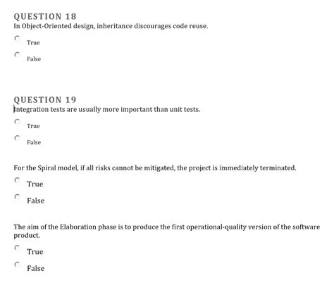 Solved Question 18 In Object Oriented Design Inheritance