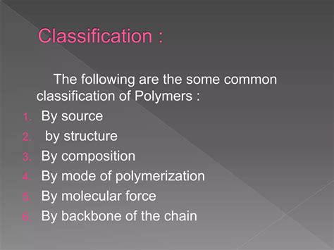 Presentation On Polymers Pptx