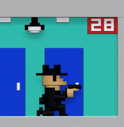 Elevator Action Classic Game Scene 3d Print Model Stl Files