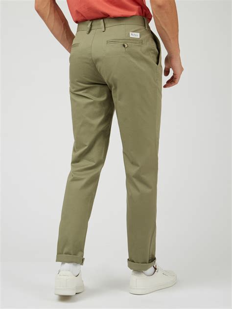 Signature Skinny Stretch Chino Litchen Green Ben Sherman Uk