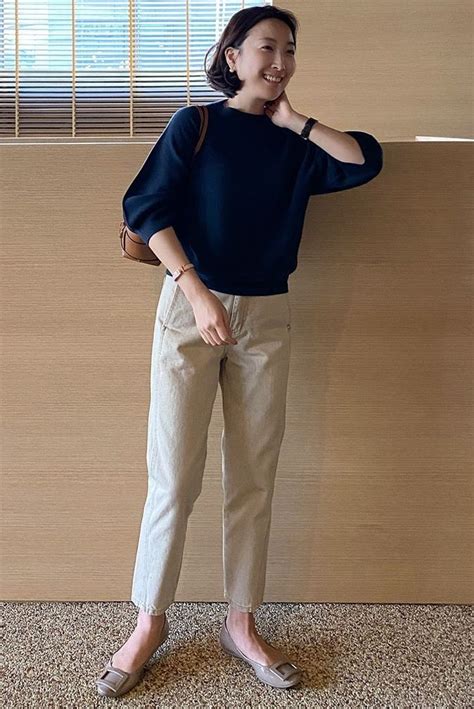 Basic Japanese Outfits Japanese Simple Outfit Minimal Casual Puff