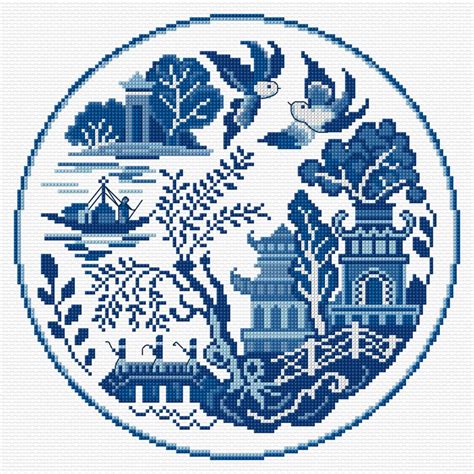 Ljt312 Decorative Willow Pattern — Decorative — Lesley Teare