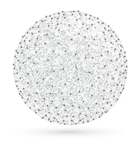 Abstract Global Network Connections With Points And Lines Wireframe Of