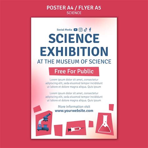 Science Lab Poster Template Free Vectors And Psds To Download