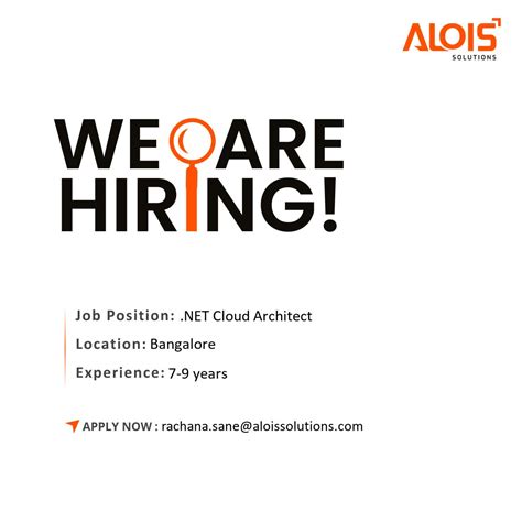 Cloudarchitect Dotnet Azure Aws Industrialautomation Iiot Recruitment Jobopportunity