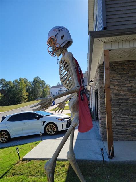 Haunted Living 10 Ft Poseable Skeleton Decoration In The Outdoor