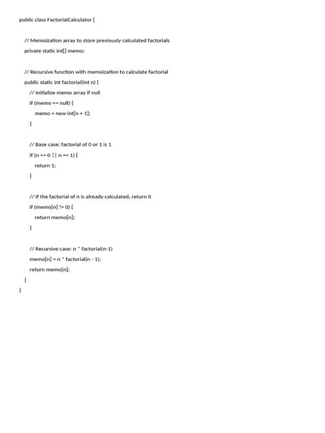 public class factorialcalculator pdf