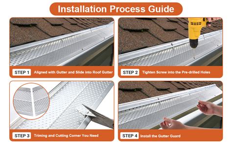 Firmdkweed 5 Inch Gutter Guard 13 Pack 52ft Aluminum Rain Gutter