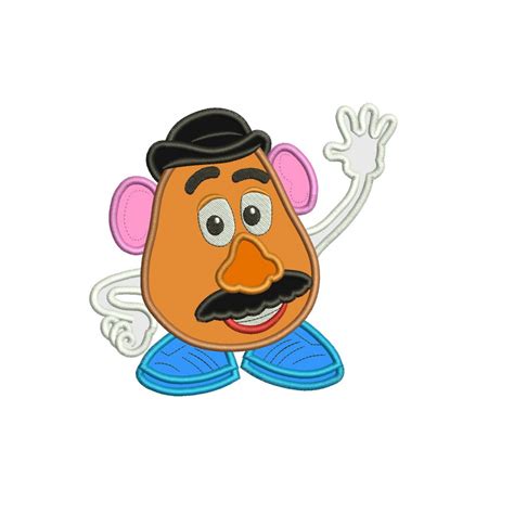 Mr Potato Toy Story Embroidery Applique Design