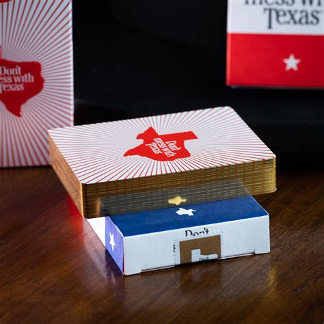 Dont Mess With Texas™ Limited Gilded Edition Fultons Playing Cards