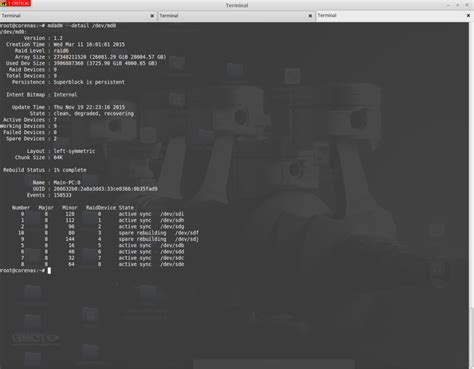 Evening Musing Linux RAID Rebuilding Experimental Engineering