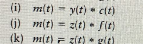 Solved Consider The Continuous Time Signals Depicted In Fig Chegg