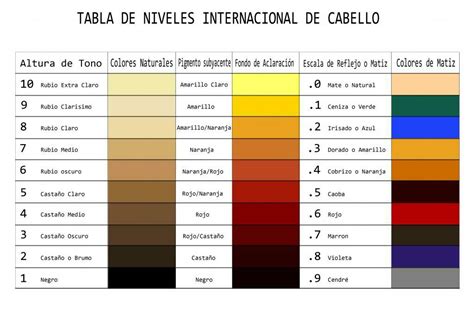 Alturas De Tono Técnicas De Color Para Cabello Colorimetria Cabello