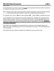Lab Recursion Pdf Data Structures LAB Use Of Stacks In This Assignment You Will Use