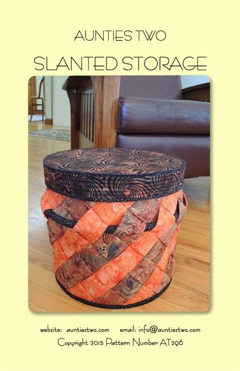 Aunties Two Patterns Slanted Storage Wingspan Crafts