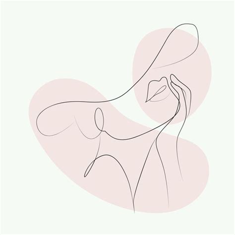 Premium Vector Abstract Face One Line Art Girl Face Line Women