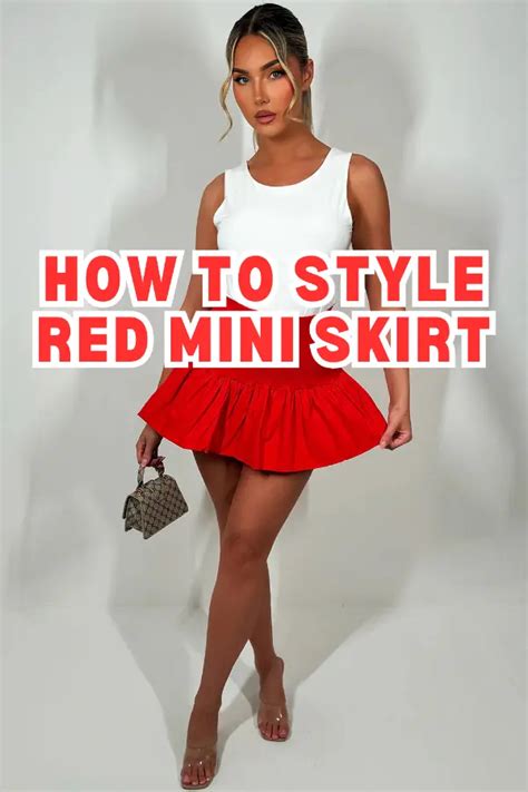18 Red Mini Skirt Outfit Ideas