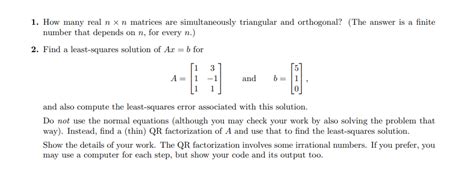solved 1 how many real n×n matrices are simultaneously