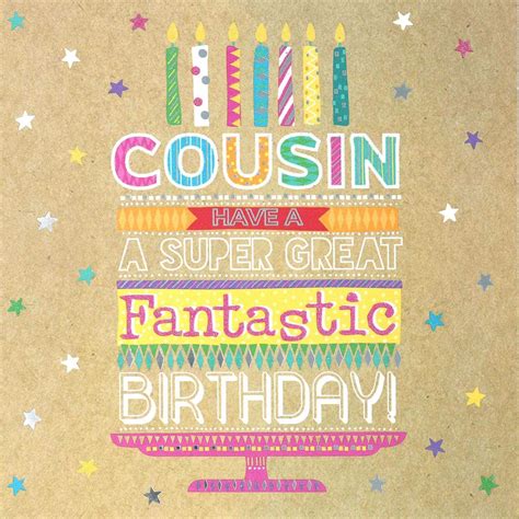 Greeting Card Birthday Cousin At Valerie Cruse Blog
