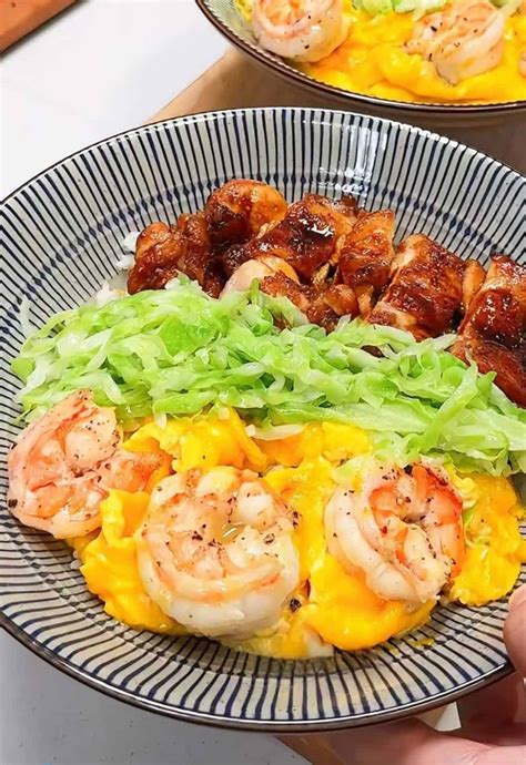 Teriyaki Chicken With Fluffy Scrambled Eggs Over Rice Better Than