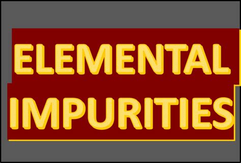 Pharmaceutical Elemental Impurities Pharmajia