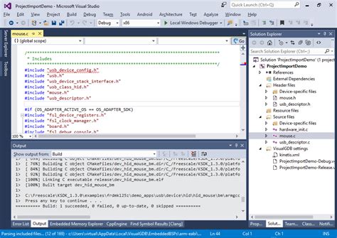 Importing Embedded Projects Built With External Tools Visualgdb Tutorials