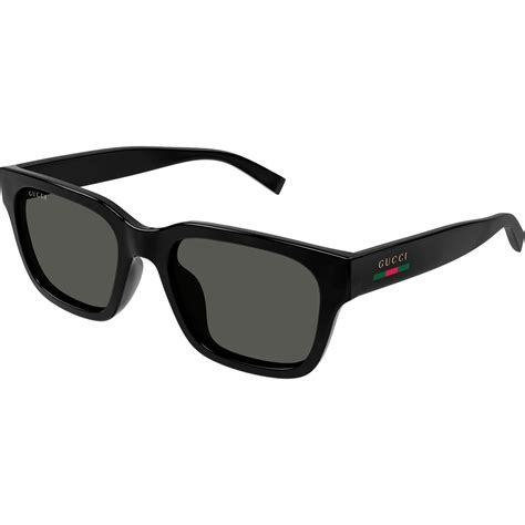 Gucci Rectangle Sunglasses Unisex Blackgrey Flannels