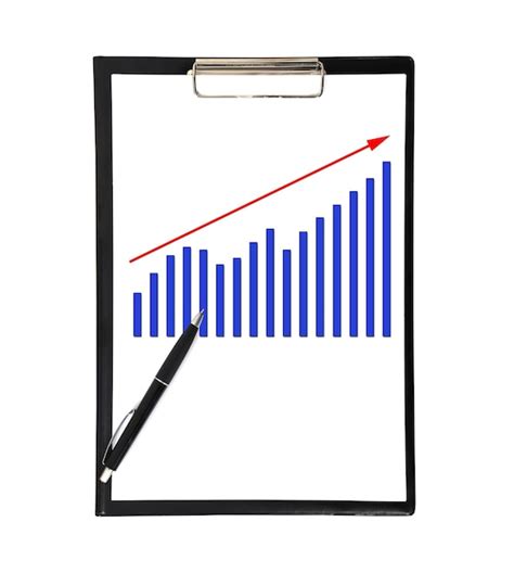Premium Photo Clip Board With Chart