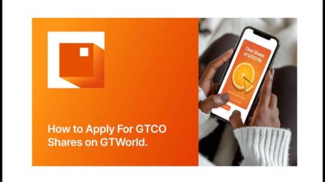 How To Apply For The Gtco Public Offer On Gtworld Youtube