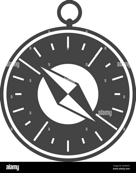 Silhouette Compass Orientation Stock Vector Image And Art Alamy