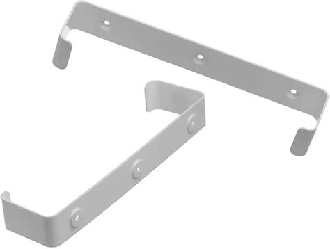 Rectangular Ducting Ventilation Mounting Clip 110x55mm 4 White