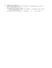 Inputvalidation Py For Studentid In Range Print Please Enter The Score For Student