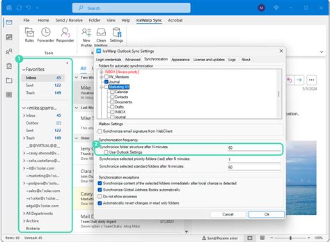 folder structure synchronization