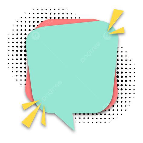 Paper Cut Speech Bubble With Blue And Red Pastel Color Clipart Vector