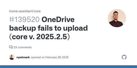 Onedrive Backup Fails To Upload Core V 202525 · Issue 139520