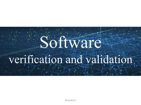 verification and validation pdf