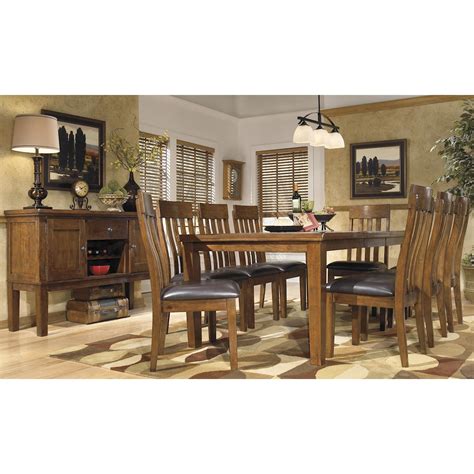 Signature Design By Ashley Ralene D594 35 8x01 Casual 9 Piece Dining Set With Butterfly