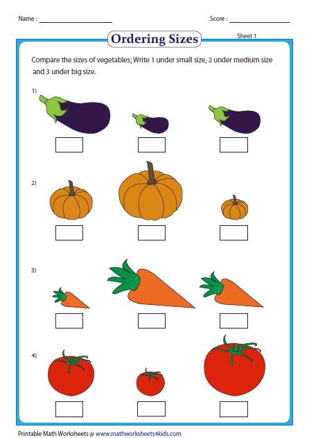 Big Vs Small Worksheets Math Activities Preschool Fun Kindergarten