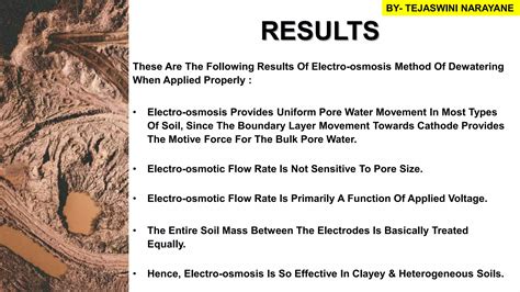 Electro Osmosis Method Of Dewatering Pptx