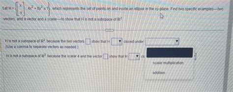 Solved Let H Xy X Y Which Represents The Set Of Chegg Com