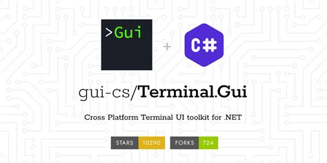 Terminal Gui Terminalgui 是适用于 Net 的跨平台终端 Ui 工具包