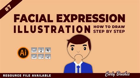 7 Facial Expression Illustration Beginner Adobe Illustrator Youtube