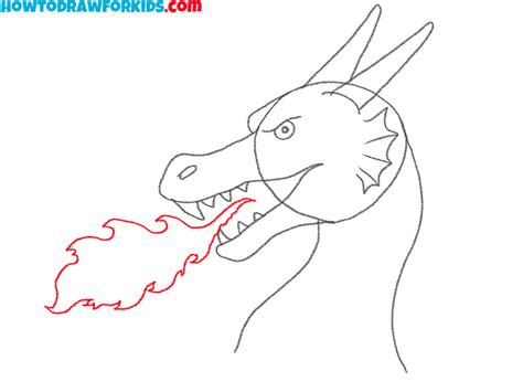 Fire Breathing Dragon Sketch 200 Fire Breathing Stock Illustrations