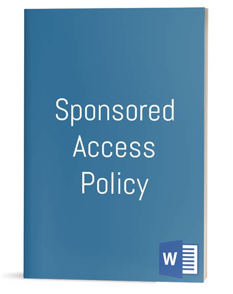 Sponsored Access Policy It Procedure Template