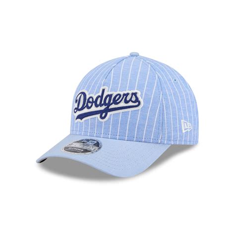 Los Angeles Dodgers Pinstripe Linen 9forty M Crown A Frame Snapback Ha