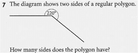 Solved 7 The Diagram Shows Two Sides Of A Regular Polygon How Many