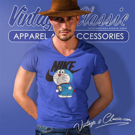 Doraemon Character Nike Logo Shirt Vintagenclassic Tee