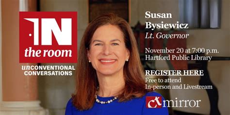 Register In The Room With Lt Governor Susan Bysiewicz