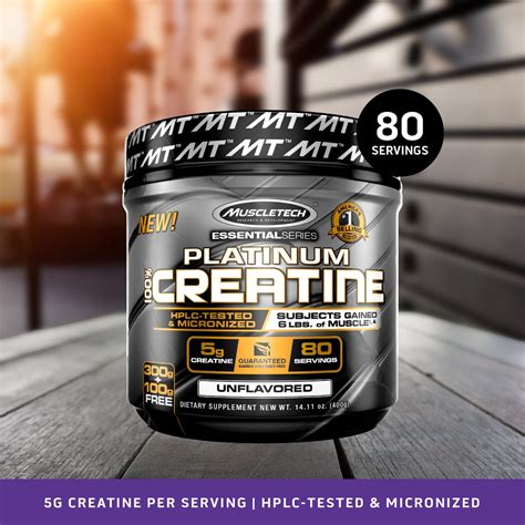 Muscletech Platinum 100 Creatine 400g 80 Servings Shopee Singapore
