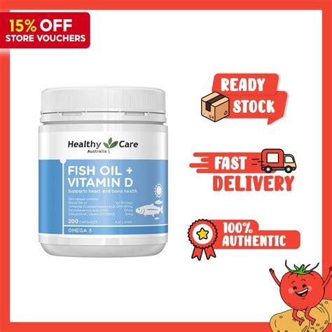 Healthy Care Fish Oil Vitamin D3 200 Softgel Capsulespropolis